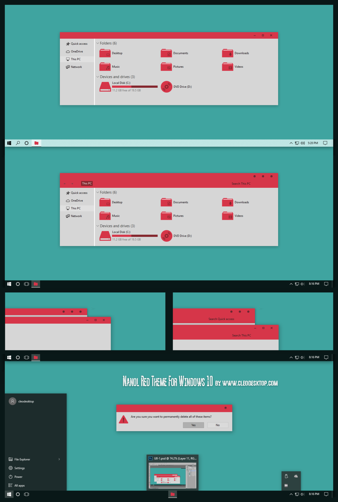 Nanol Red – WINDOWSCUSTOMIZATION.com