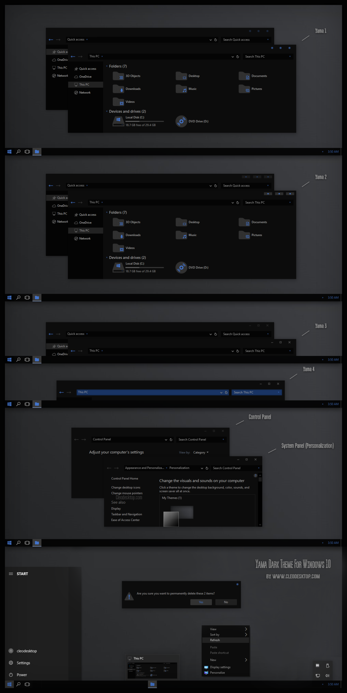 Yama Theme Win10 – WINDOWSCUSTOMIZATION.com