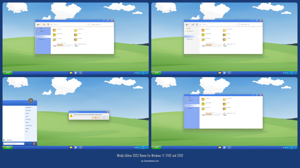 WinXp Edition 2023 Theme Win11 – WINDOWSCUSTOMIZATION.com