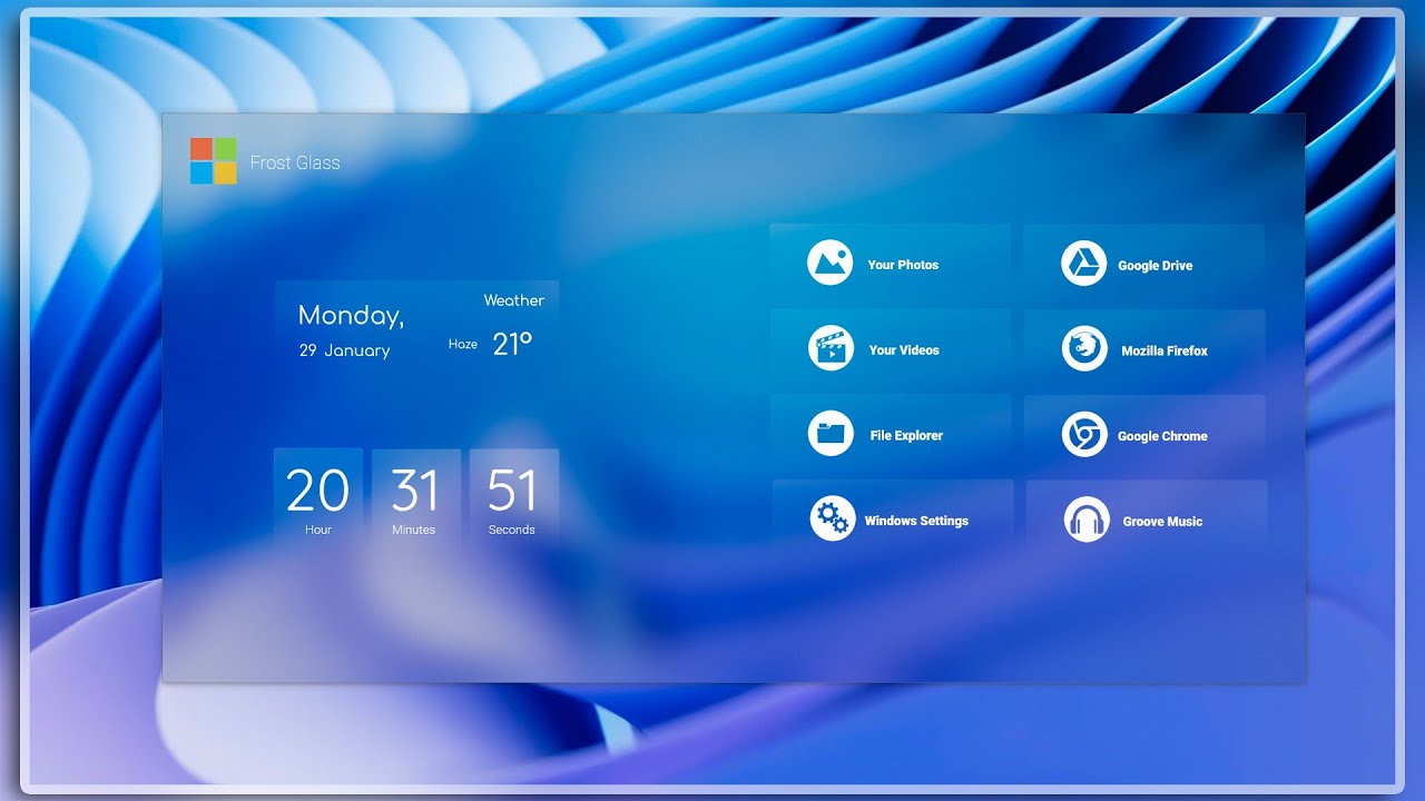 Frosted Glass Remastered – WINDOWSCUSTOMIZATION.com