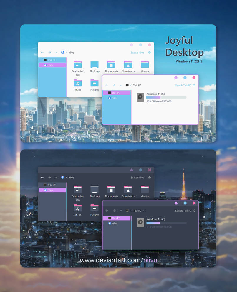 Joyful Desktop for Windows 11 22H2 – WINDOWSCUSTOMIZATION.com