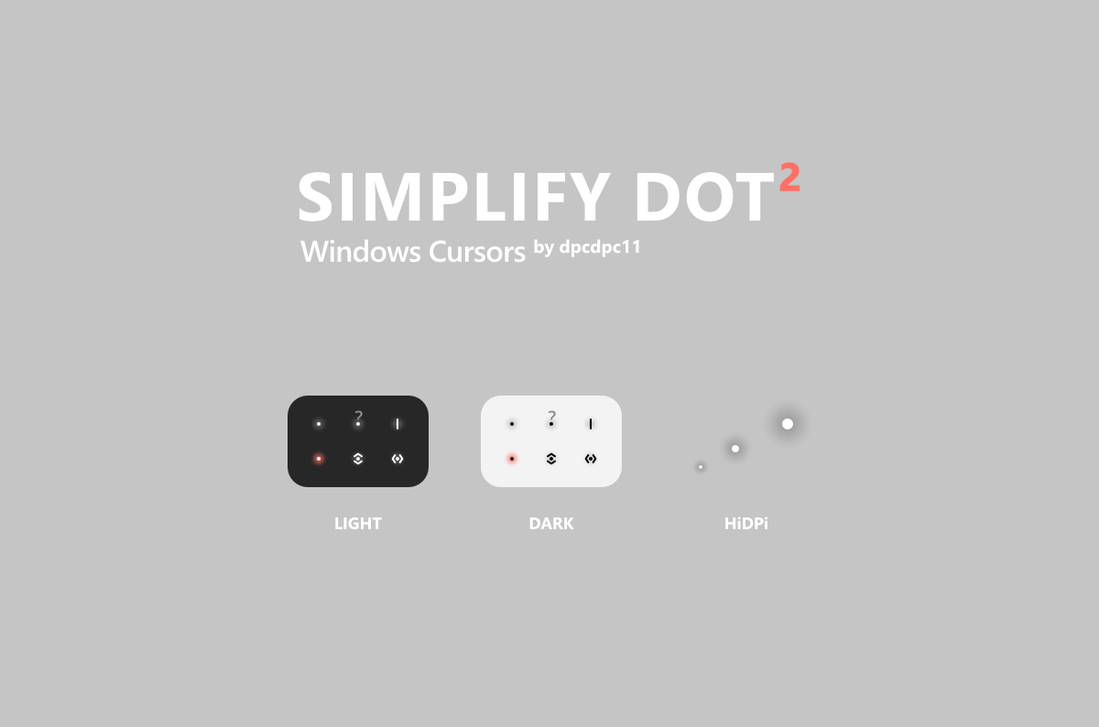 Simplify Dot 2 – Windows Cursors – WINDOWSCUSTOMIZATION.com